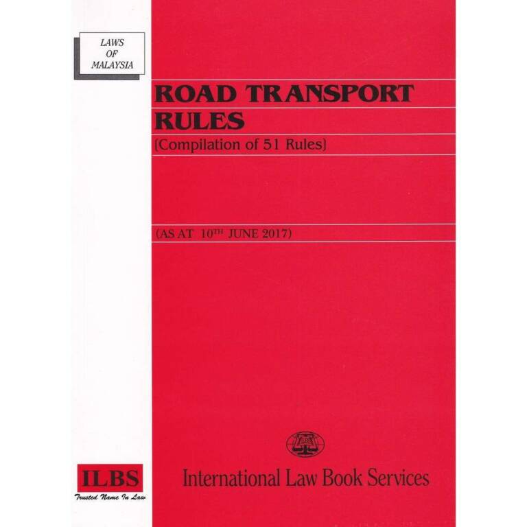 Road Transport Rules [Compilation of 51 Rules] – Marsden Law Book